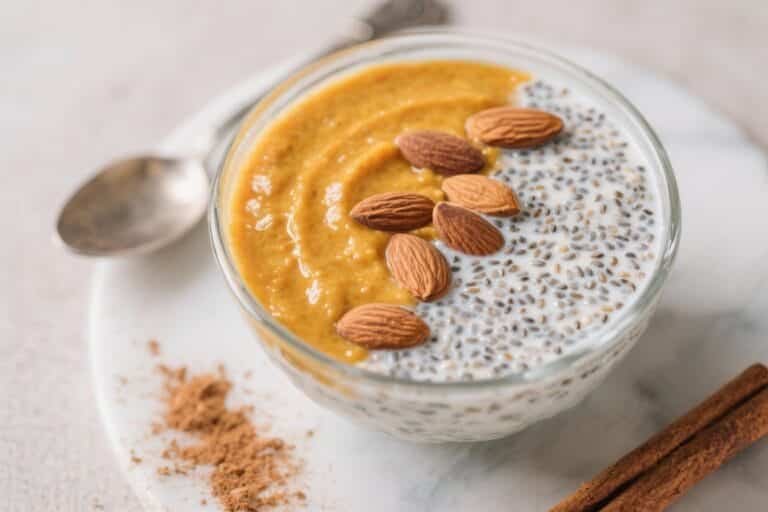 Pumpkin Spice Chia Pudding for easy keto mornings